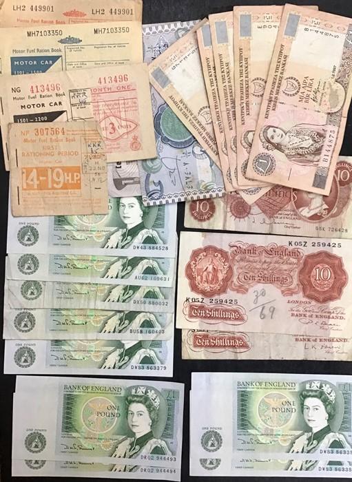 UK, World Coins & Banknotes, includes Cartwheel Twopence, a large ...