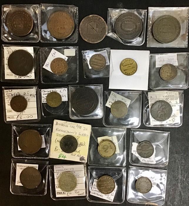 Collection of 19th Century Tokens, includes 1811 ‘Staffordshire’ one ...