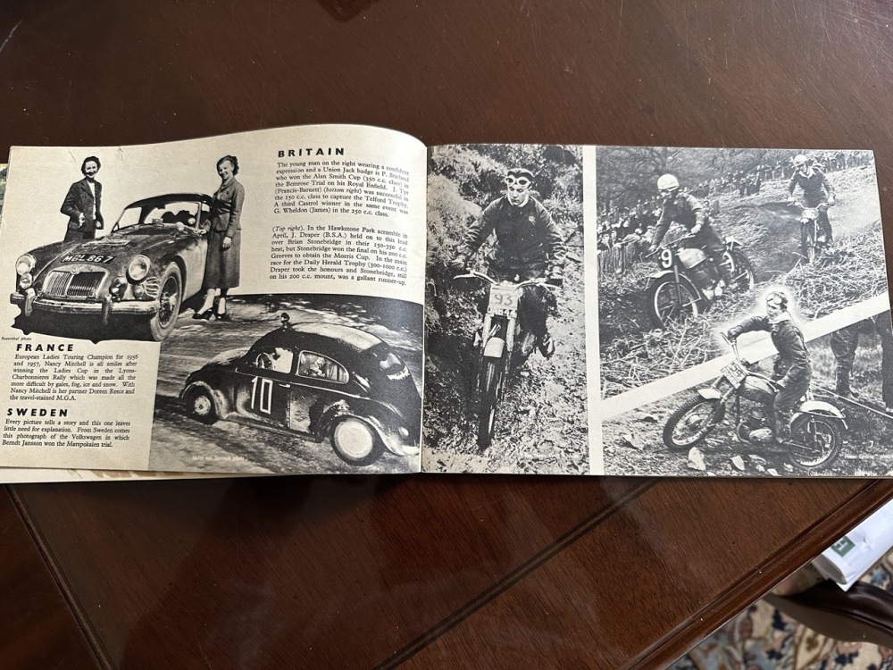 A 1957 Wakefield Castrol oil marketing book 1957