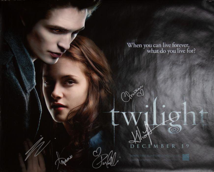 Twilight Original Film Poster signed by 5 in silver sharpie not ...