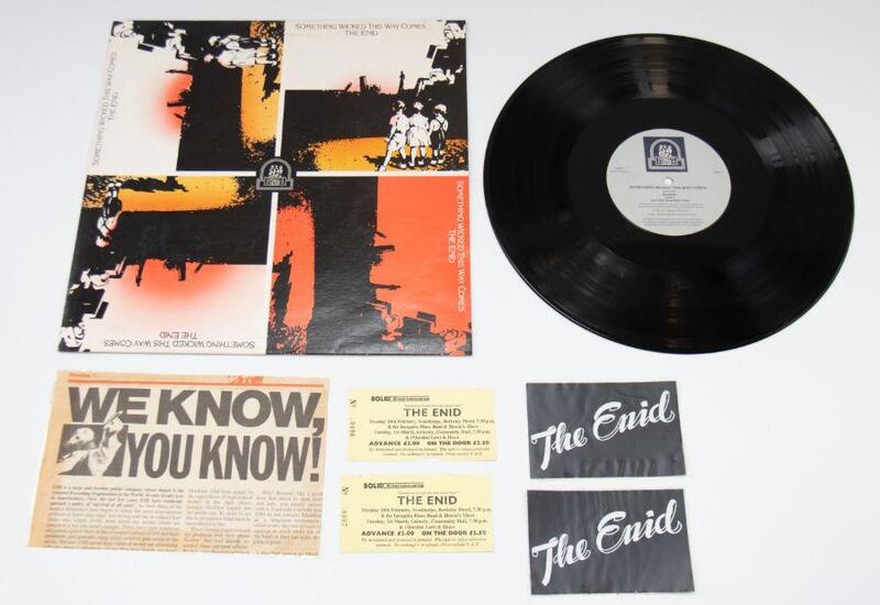 THE ENID ( prog rock band founded in 1973 ) - Signed LP on the reverse ...