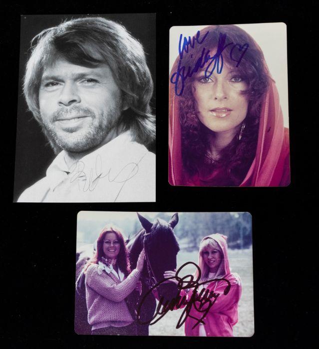ABBA - Three signed photos of Frida, Agnetha and Björn Ulvaeus. Swedish ...