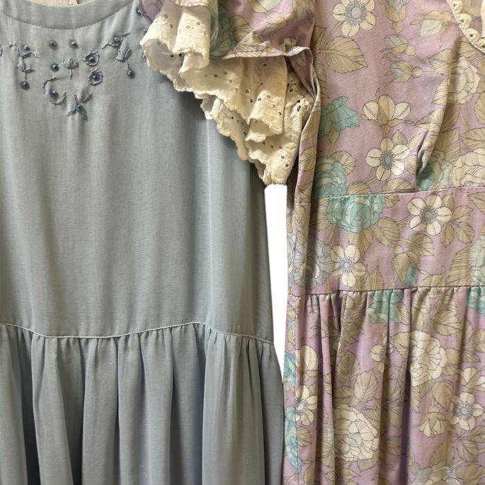 1960s and 70s fashions to include a Benny Ong at Mushroom dress in blue ...