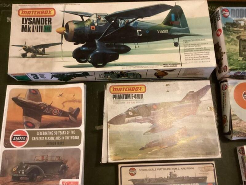 Vintage Airfix and Matchbox model toy kits selection-Most appear ...