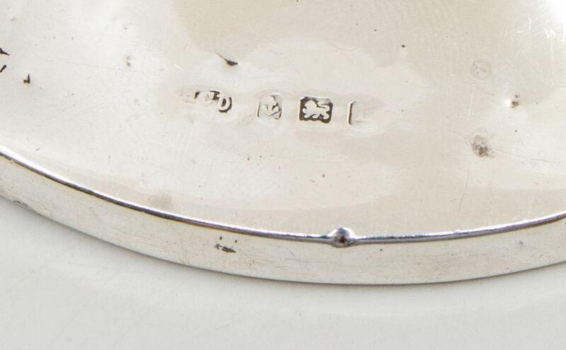 A collection of silver to include; a 20th century weighted Birmingham ...