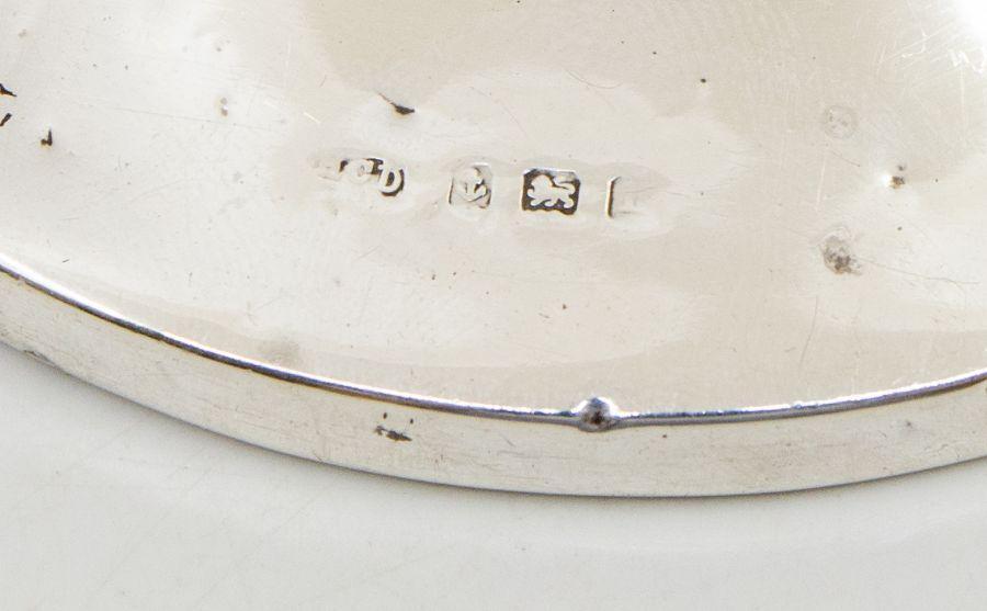 A collection of silver to include; a 20th century weighted Birmingham ...