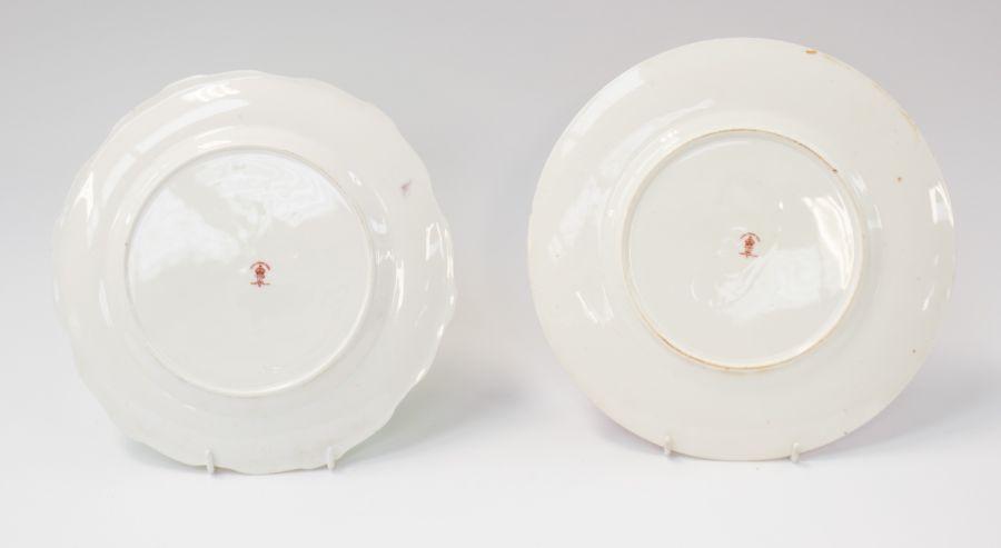 Two Royal Crown Derby plates, both with hand painted designs by WEJ ...