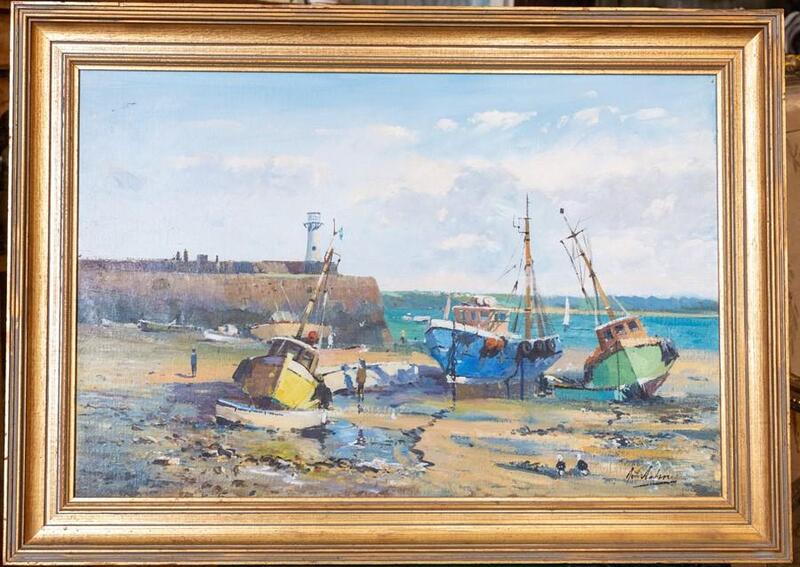 John Ambrose (British, 1931-2010), St Ives Harbour, signed l.r, oil on ...