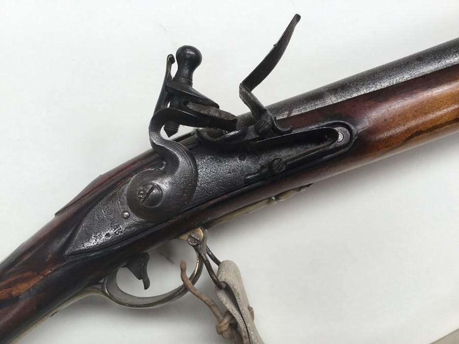 Flintlock Musket with 45.5 inch barrel. BP Proof mark. Action a/f ...
