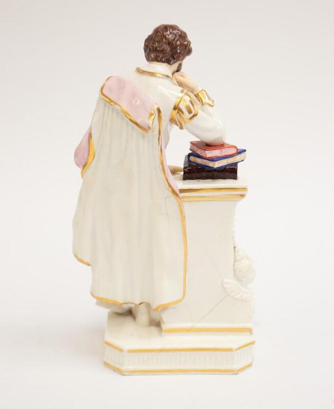 A 19th century Derby porcelain figure of William Shakespeare in ...