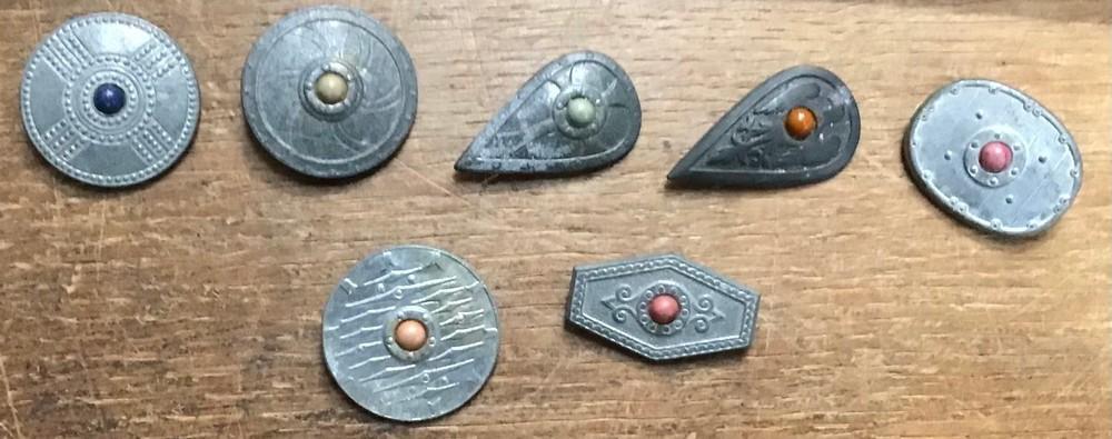 Collection of German WW2 Winter Teutonic shield badges with a ...