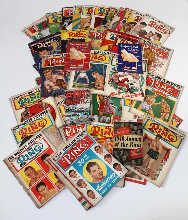 A collection of seventy eight copies of ' The Ring' boxing magazine ...