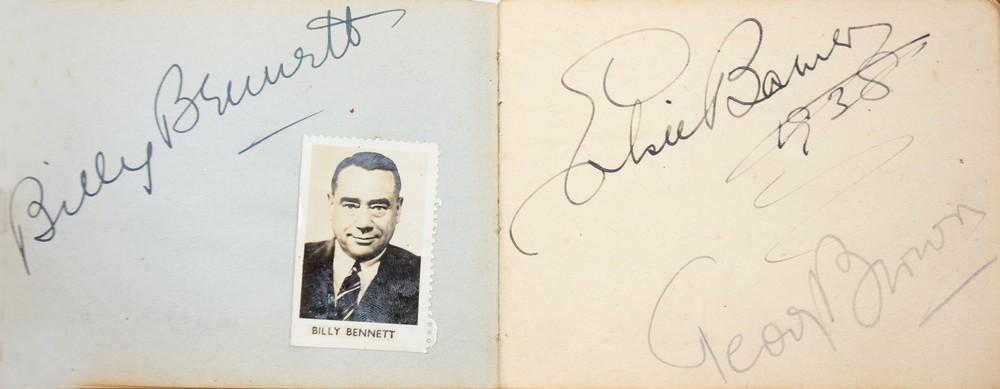Autographs. Two albums of music hall stars, actors, singers and ...