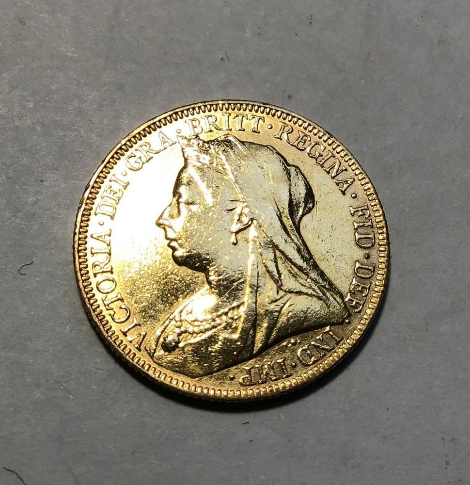 Victorian 1896 Sovereign. (ex-mount)