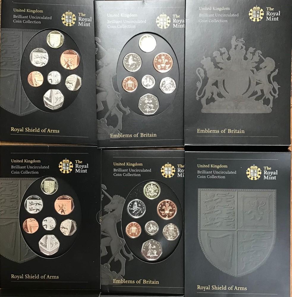 Royal Mint Brilliant Uncirculated Coins Sets of The Fourth and Fifth ...