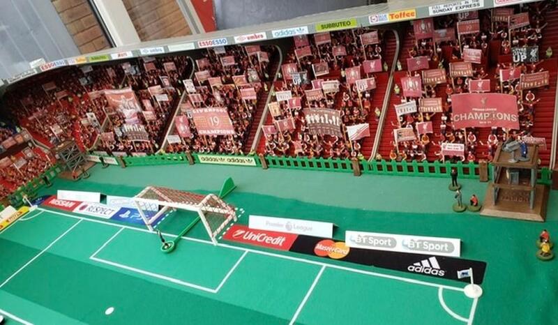 Subbuteo: A rare complete Grandstand Liverpool Anfield Stadium replica ...