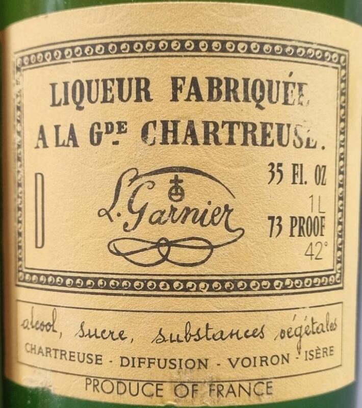 Chartreuse VEP Yellow, Bottled 1964 - 35 Fl Oz/100cl - 73 Proof/42% Vol ...