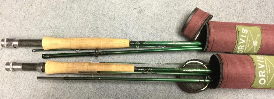 Angling interest: Two Orvis TLS Power Matrix fishing rods in tubes ...
