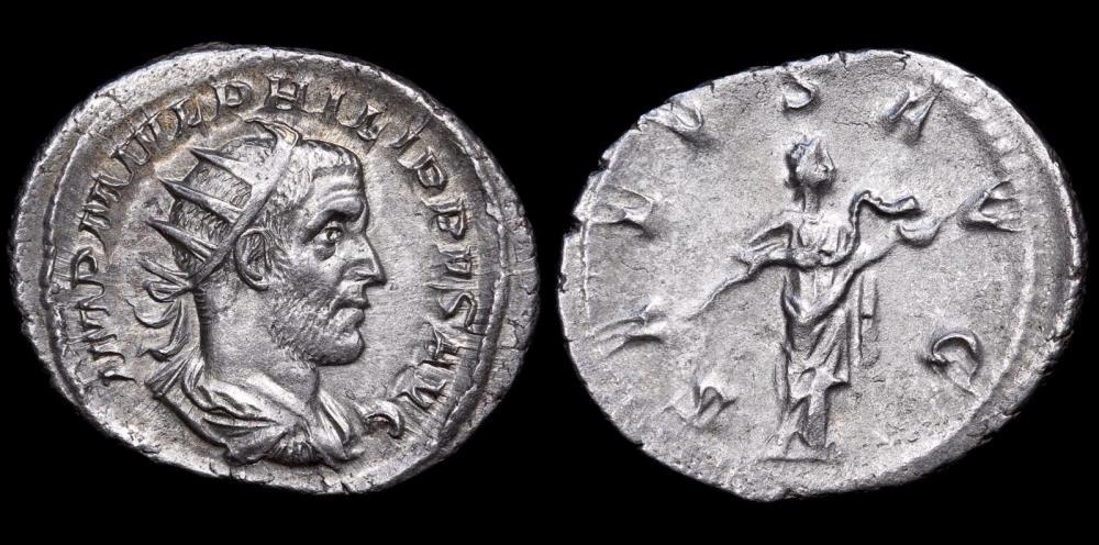 Donated by coins and antiquities expert Timothy Medhurst, Roman double ...