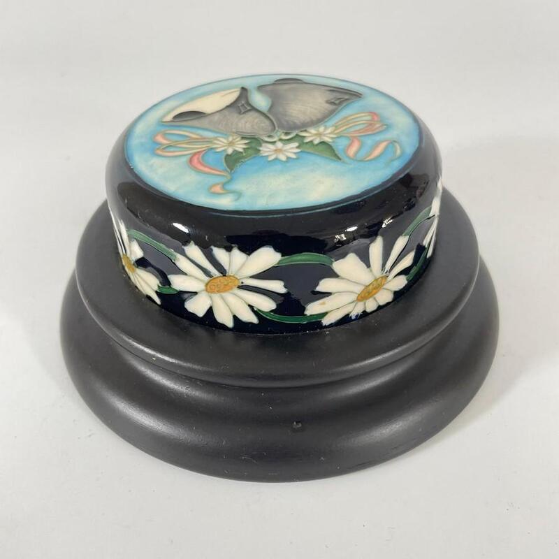 A Moorcroft Bermuda Lily Vase, approx 14cm tall. Another Moorcraft Vase ...