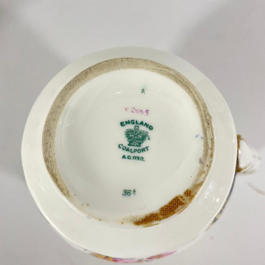 Part coalport cobalt blue batwing tea-set comprising of 11 cups, 12 ...