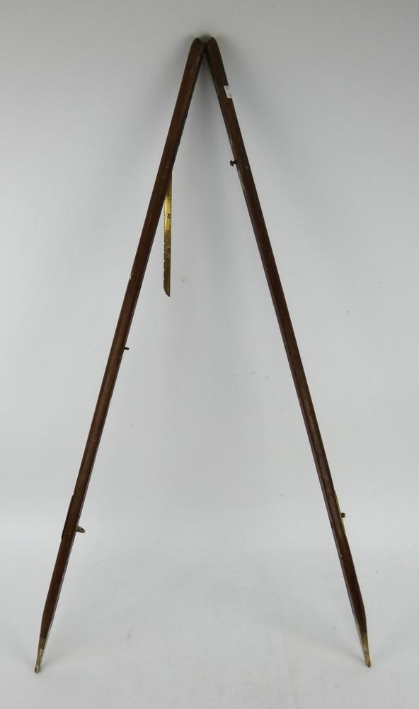 A George Potter & Co military parade ground pace stick. Mahogany with ...
