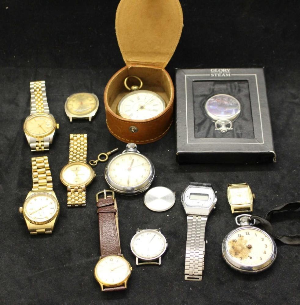 A collection of more than 40 gentleman's wristwatches featuring ...