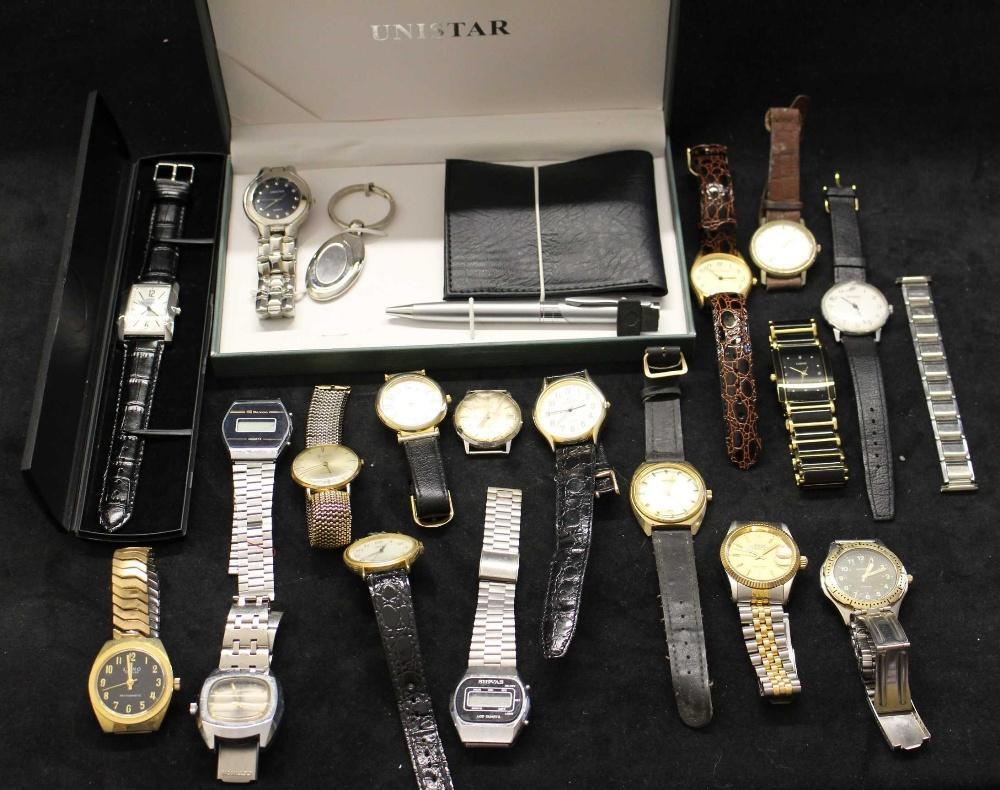 A collection of more than 40 gentleman's wristwatches featuring ...