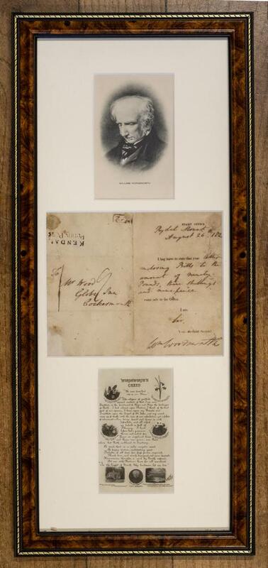 William Wordsworth (1770-1850). Autograph note signed on Penny Post ...