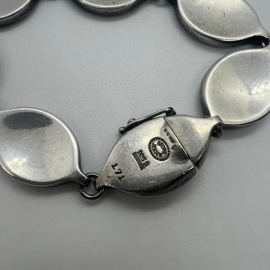A Georg Jensen silver bracelet, designed by Flemming Eskildsen in the ...