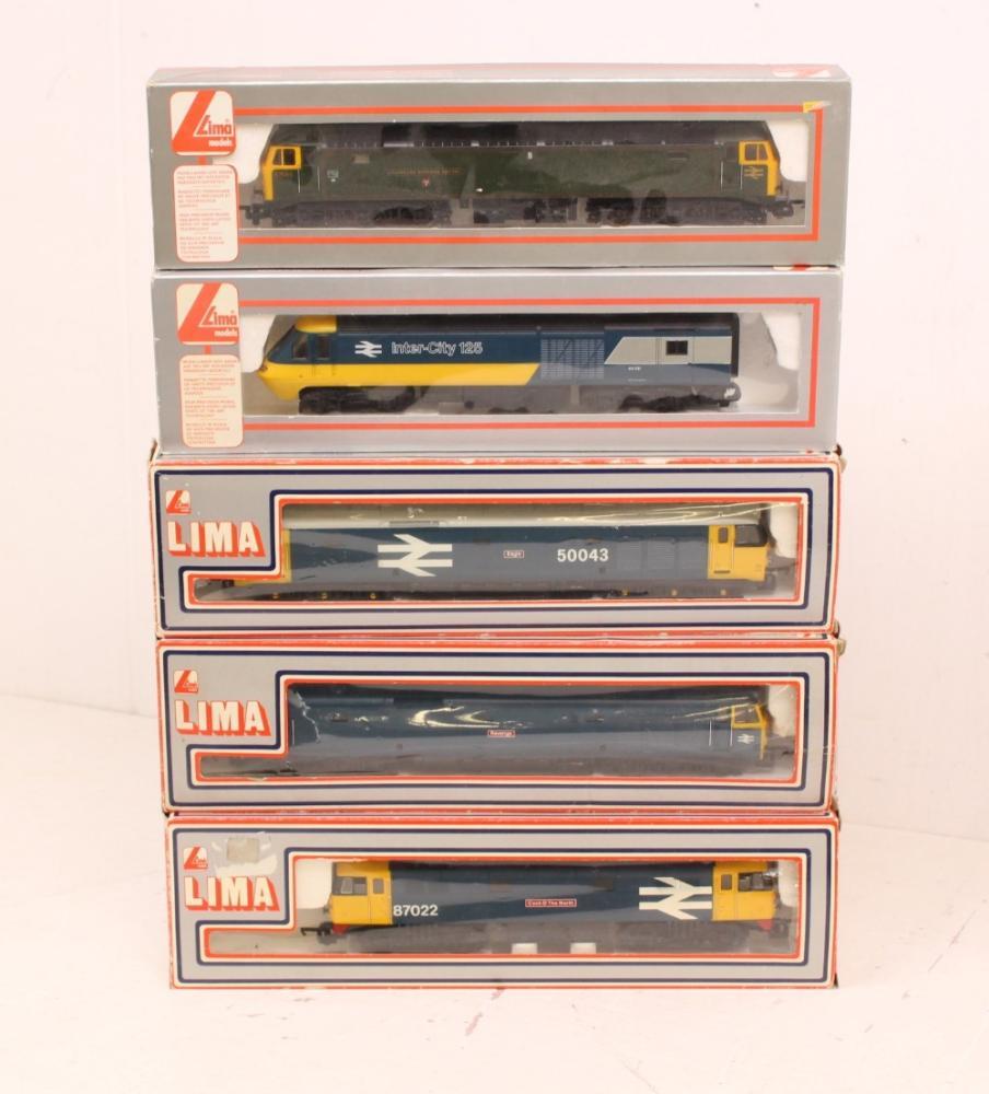 Lima: A collection of five boxed Lima diesel locomotives to comprise ...
