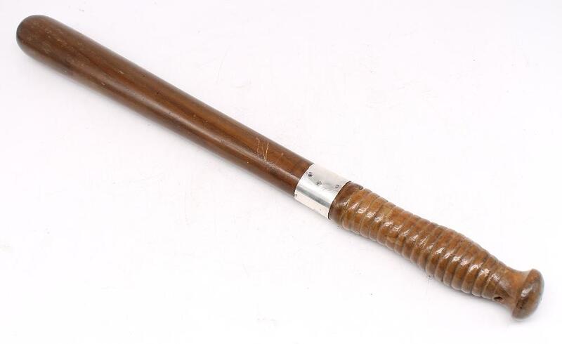 A rare 19th century Victorian special constables truncheon, fitted with ...
