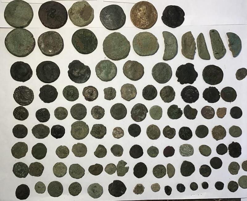Large Collection of Roman Coins including a recorded Hoard of Roman ...
