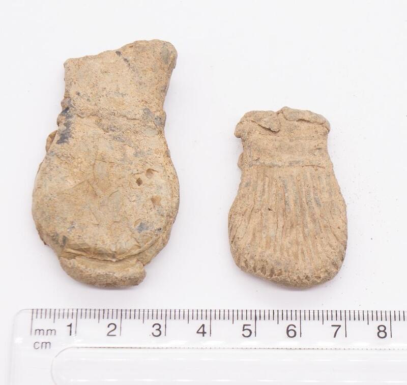 Pair of Medieval Pilgrims Ampulla. Circa 14th-15th century AD. Lead ...