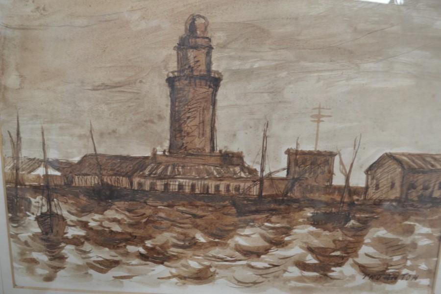 Alfred Henry Robinson Thornton, 1863-1939, Malaga Lighthouse ...