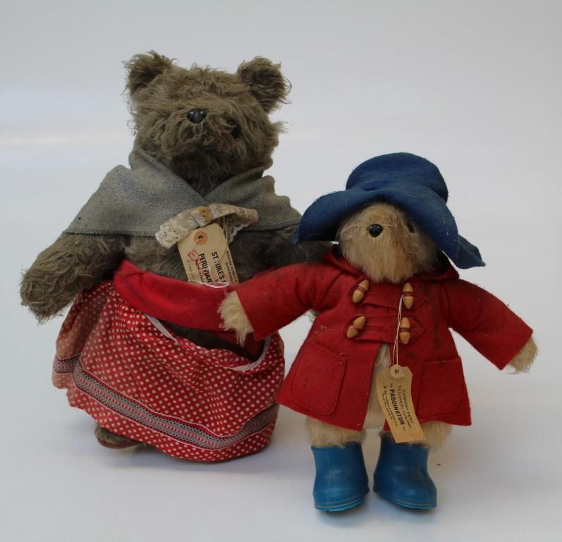An early 1980's Gabrielle Designs Paddington Bear, 39cm, together with ...