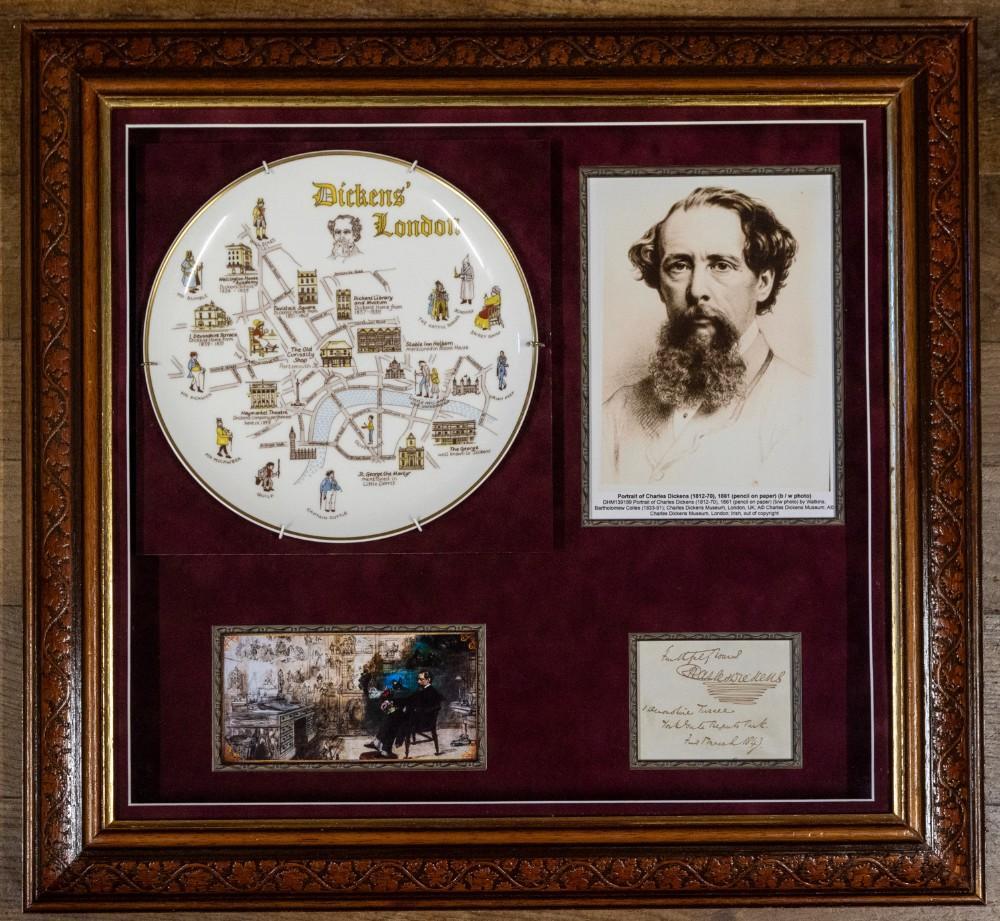 Charles Dickens (1812-1870). Autograph note signed on addressed leaf, 1 ...