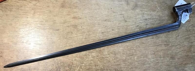 A Swedish / Norwegian M1867-89 8mm bayonet, for use on the Swedish 8mm ...