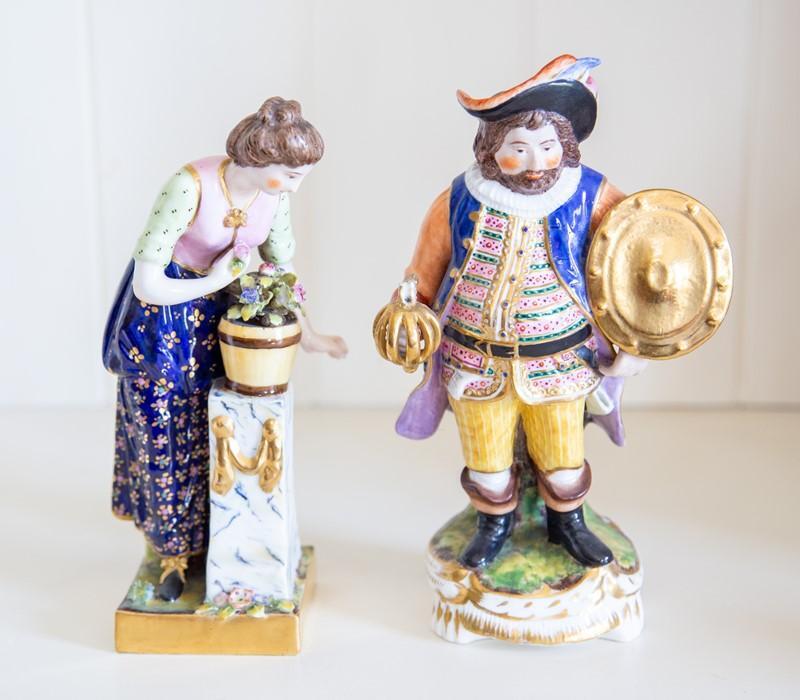 Two Derby Stephenson & Hancock porcelain figures, circa 1920, the first ...