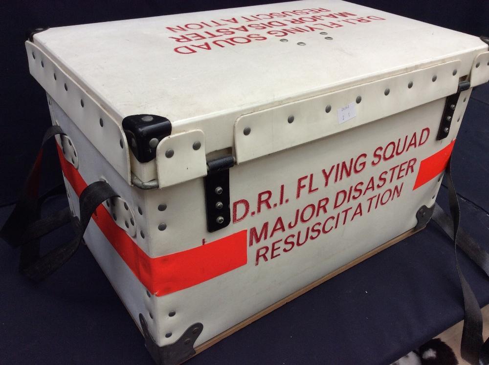 A DRI Flying Squad major disaster resuscitation box with carrying ...