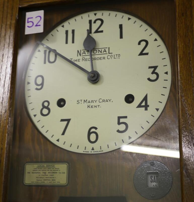 A National Time Recorder Company, London Clocking In Clock. St Mary ...