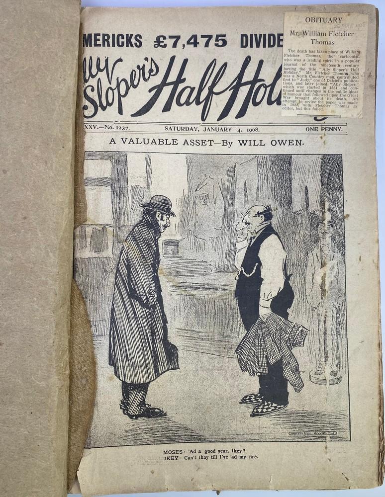 ALLY SLOPER. Ally Sloper's Half Holiday, three volumes of bound issues ...