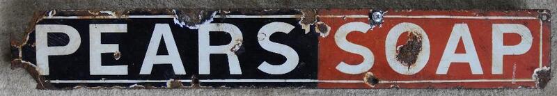 A Pears Soap enamel Bus seat advertising sign Circa 1920s This sign ...