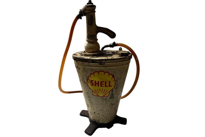 A Shell vintage hand oil dispenser - 70cm