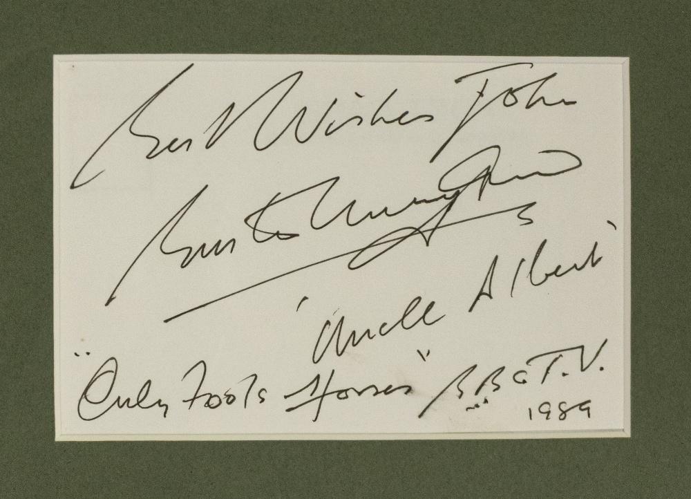 Only Fools and Horses - Buster Merryfield - signed card with colour ...