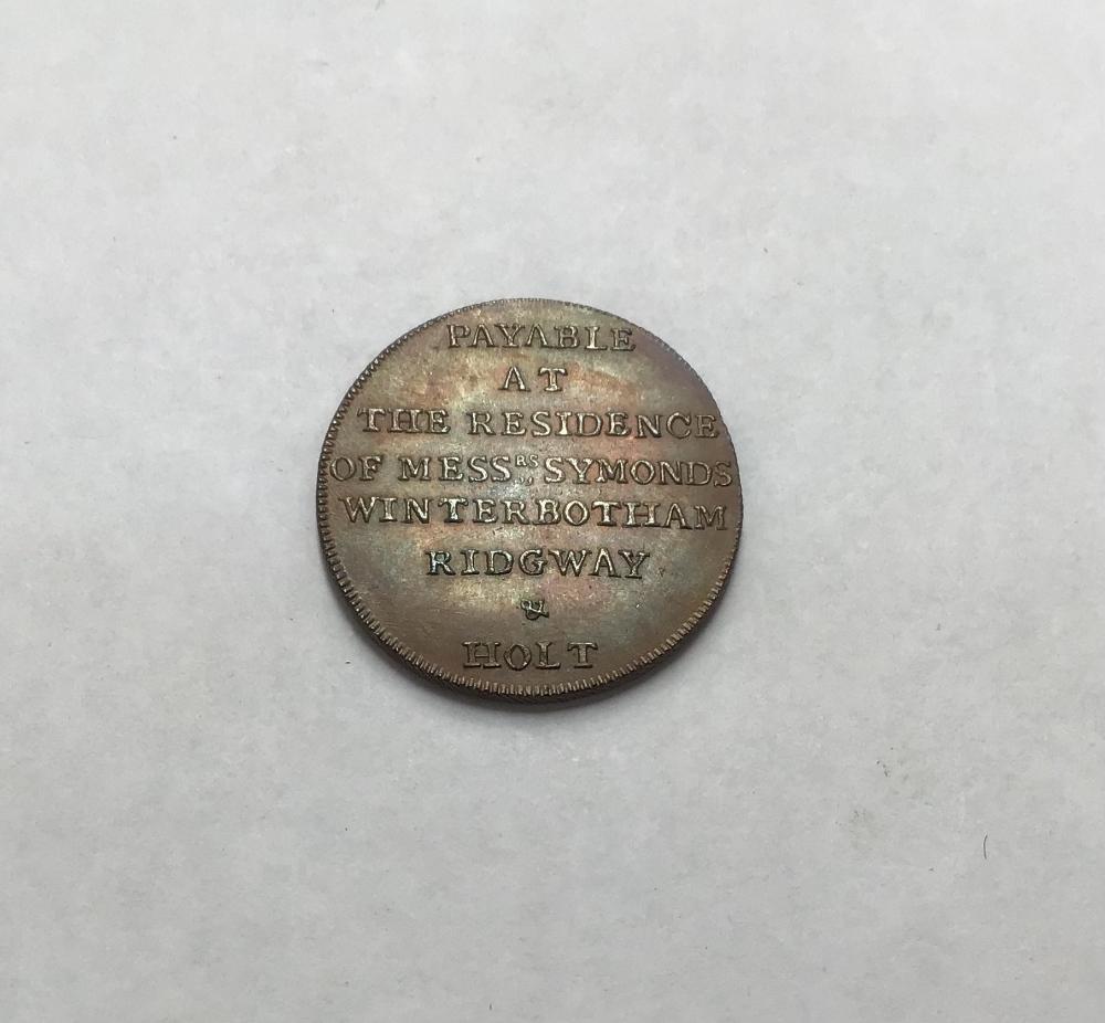 18th Century second type Newgate Halfpenny Token, ‘Newgate 1795 ...