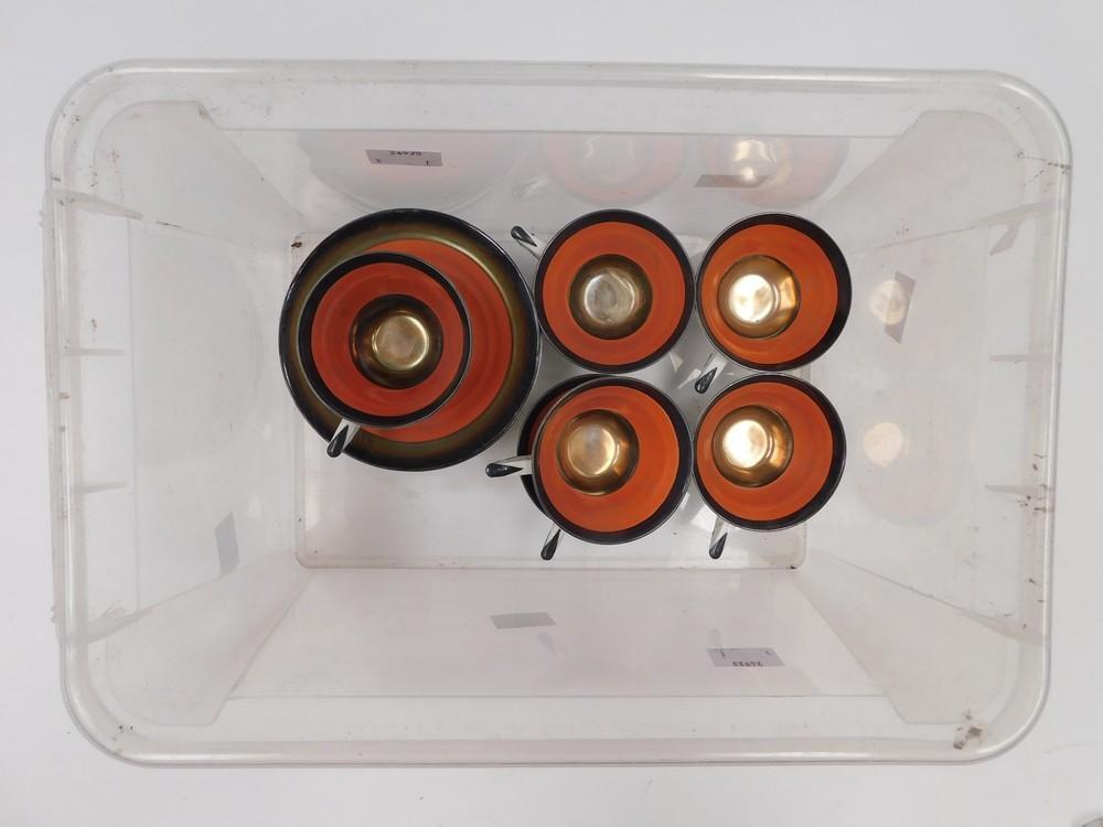 Art Deco style 20th century Foreign porcelain tea cups and saucers ...