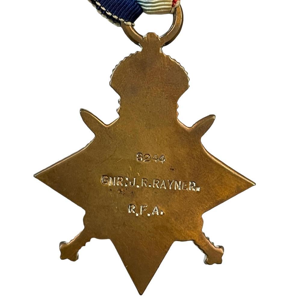 A collection of war medals, to include a WWI 1914-15 Star 8244 Gunner ...