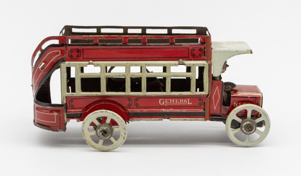 Georg Fischer: An early 20th century, lithographed tinplate clockwork ...