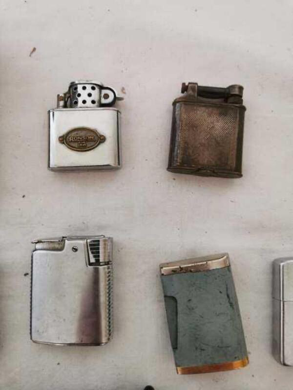 A collection of various vintage lighters to include examples by Ronson ...